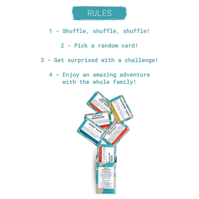 Travel Challenges - Family Edition - Travel Gift Deck of Cards